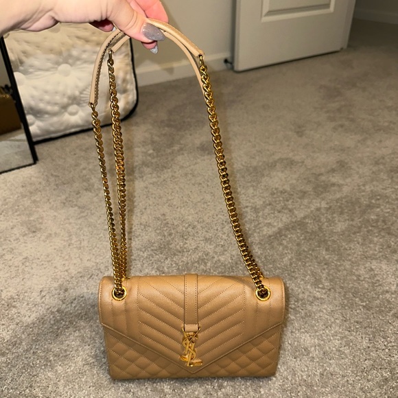 Yves Saint Laurent | Bags | Ysl Medium Envelope Bag Cork | Poshmark